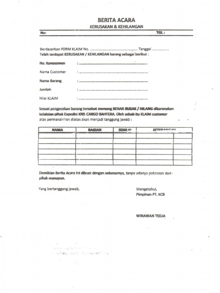 Form Ba Klaim | PDF