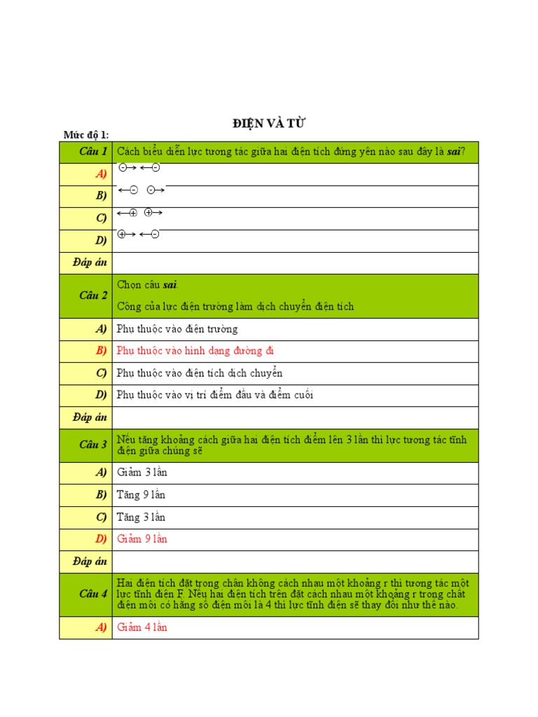 đề cương ôn tập VLDC | PDF