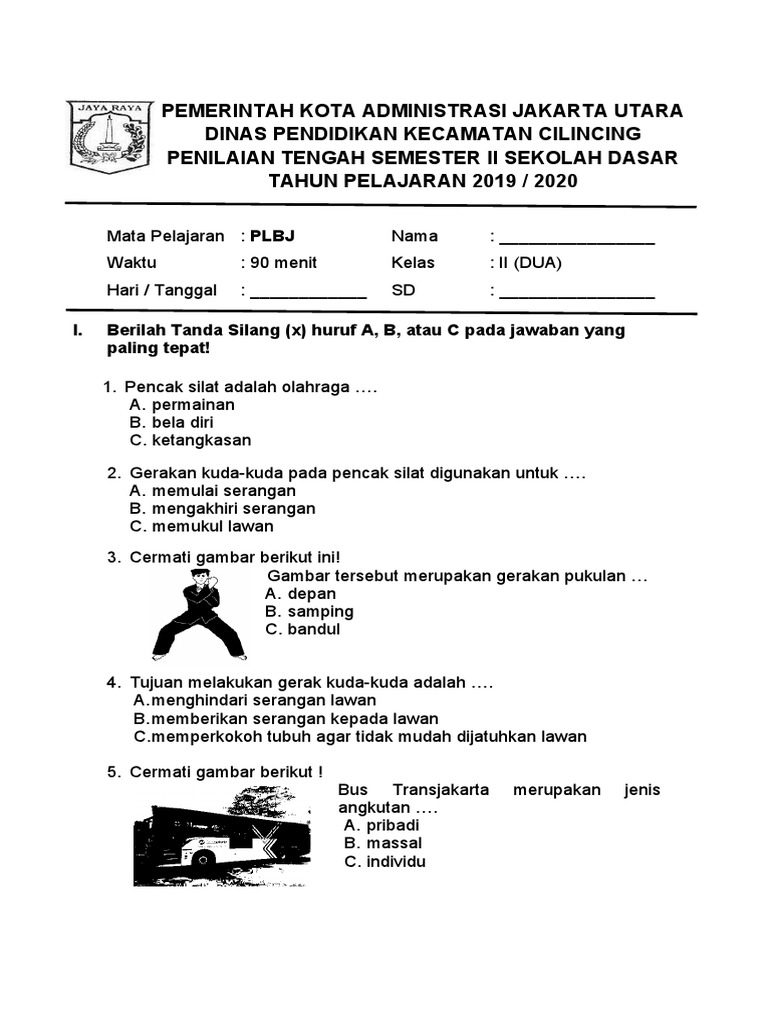 Soal Pts PLBJ Kelas 2 (Telaah) | PDF