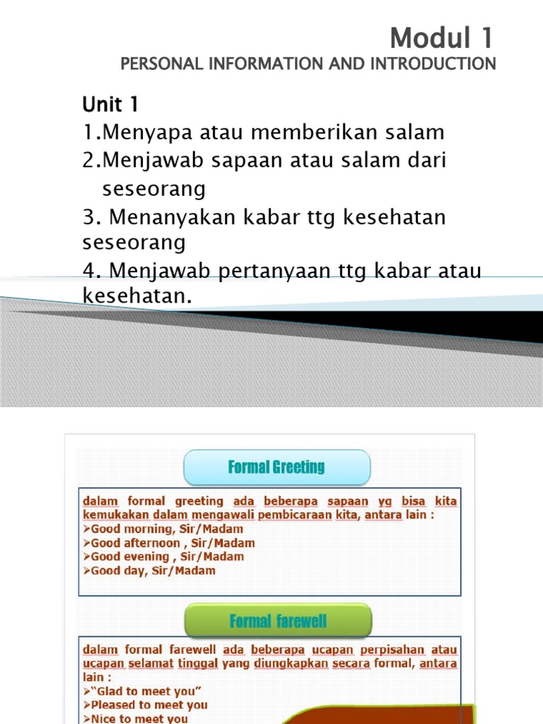 Modul 1 Dan 2 | PDF | Syntax | Human Communication