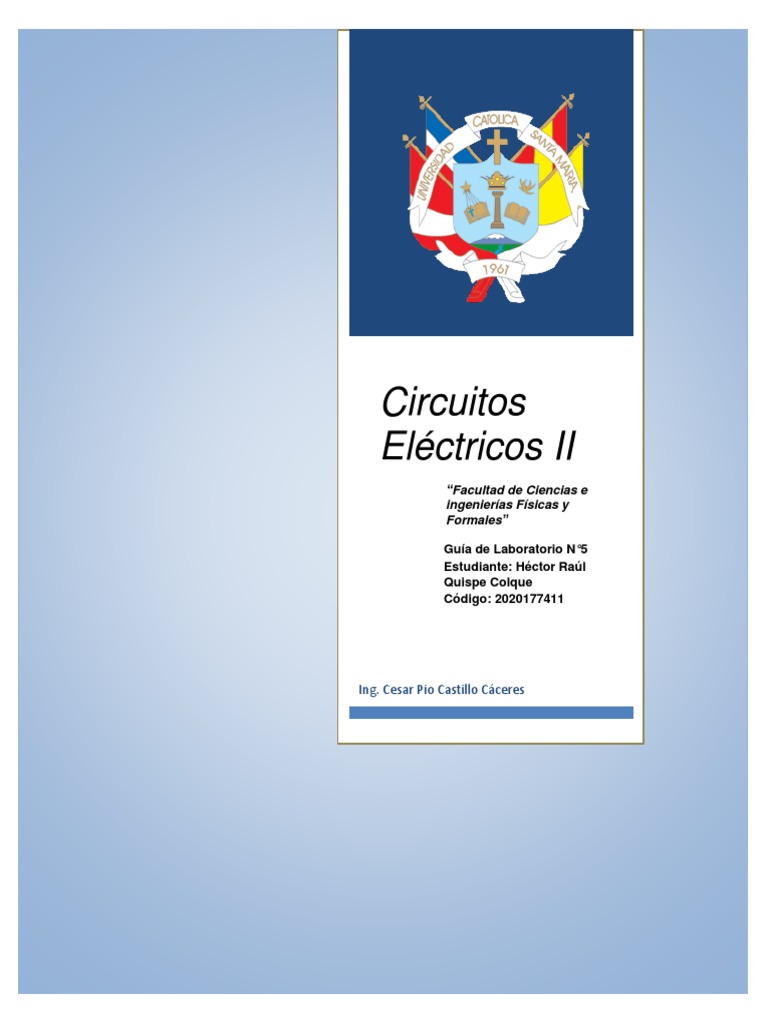 Guia 5 Circuitos Electricos II 2022 | PDF | Inductor | Transformador