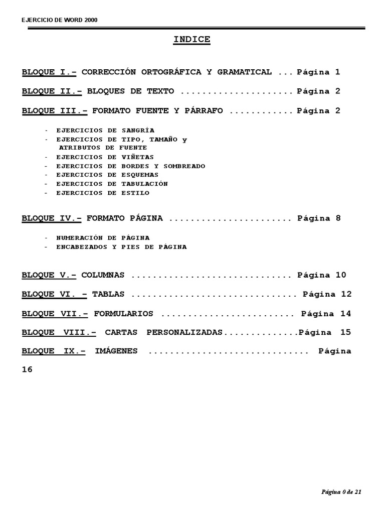 Ejercicio Práctico Word | PDF | Informática