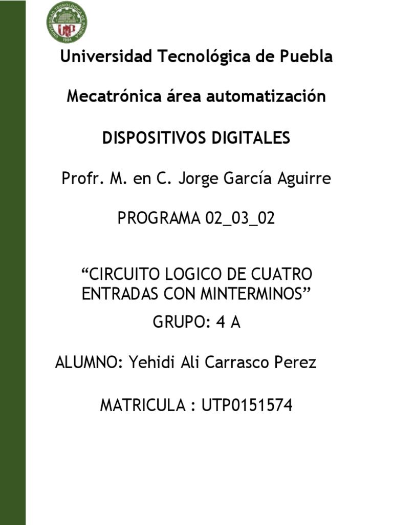 4A UTP0151574 Reporte Programa 02 03 02 | PDF | Ciencias de la ...