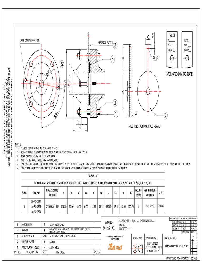 GA Drawing-RO Assembly | PDF