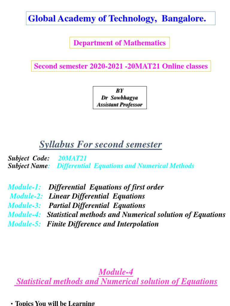 Numerical Methods and Statistical Analysis: Correlation, Regression ... Numerical Methods and Statistical Analysis: Correlation, Regression ...