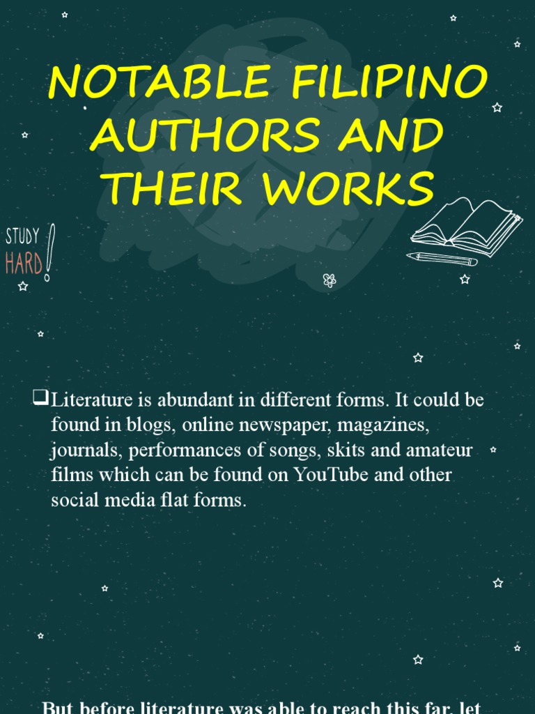 Notable Filipino Authors and Their Works | PDF | Philippines