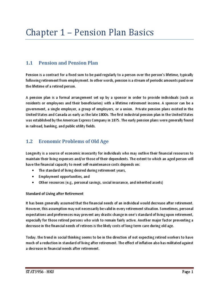 Chapter 1 Lecture Notes.2021 | PDF | Cost Of Living | Pension