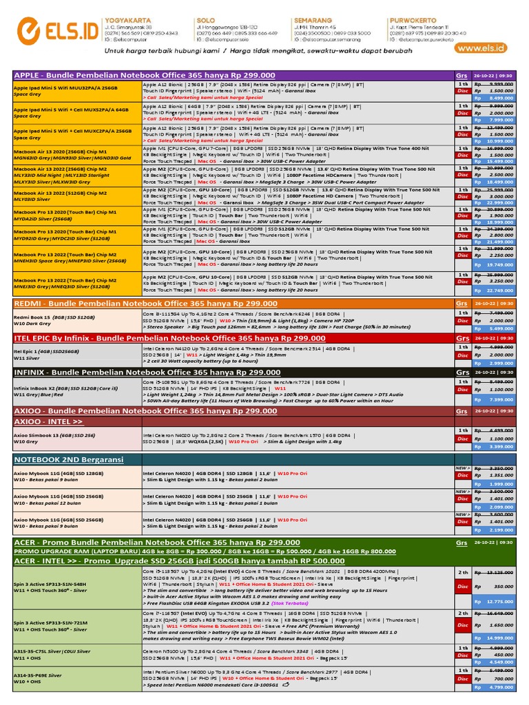 ELS 26 Oktober 2022 | Download Free PDF | Macintosh | Computer Related Introductions