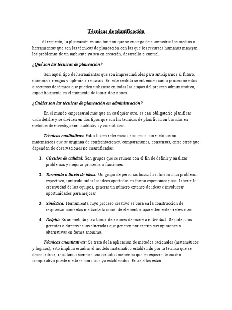Planificaciòn. Unidad IV. | PDF | Planificación | Método de enseñanza