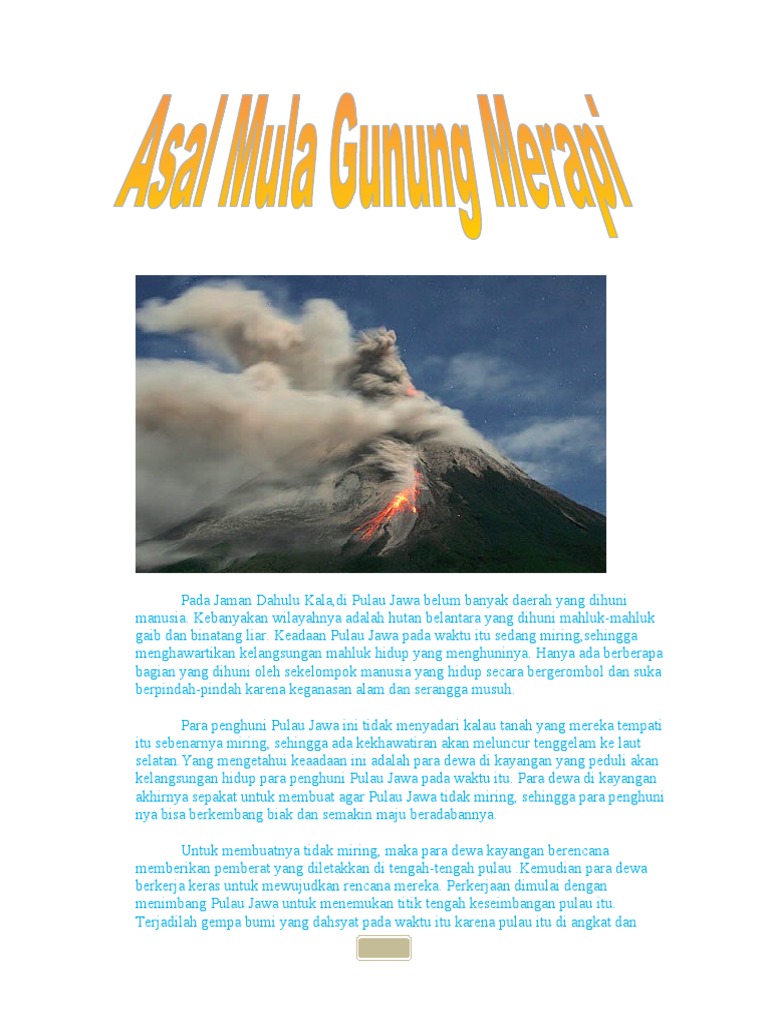 Asal Mula Gunung Merapi | PDF