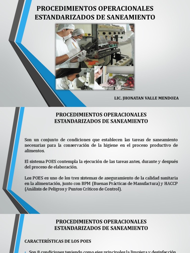 Procedimientos Operacionales Estandarizados de Saneamiento | PDF ... Procedimientos Operacionales Estandarizados de Saneamiento | PDF ...