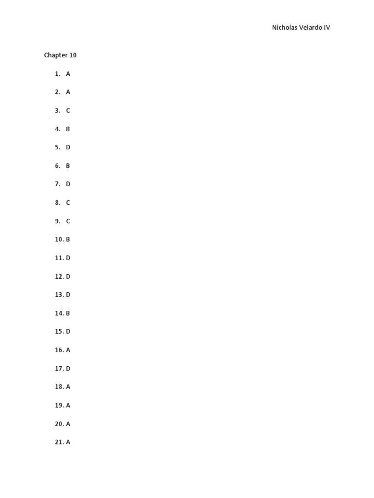 Take Home Exam Answers Summary | PDF