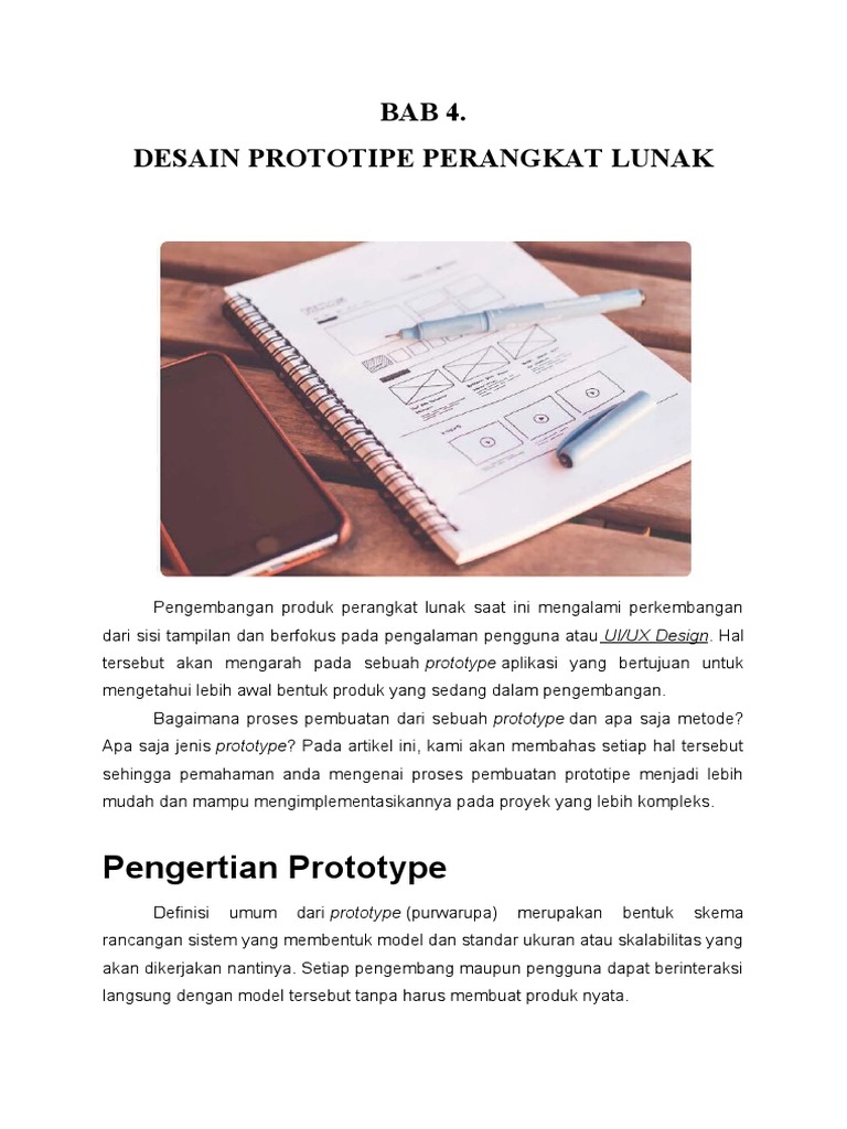 BAB 4 Desain Prototipe Perangkat Lunak | PDF | Seni
