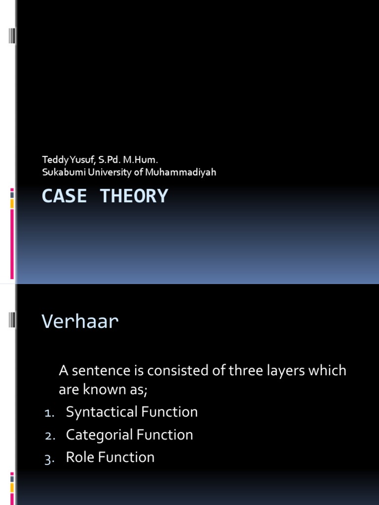 Understanding Sentence Theory Layers | PDF | Adverb | Part Of Speech