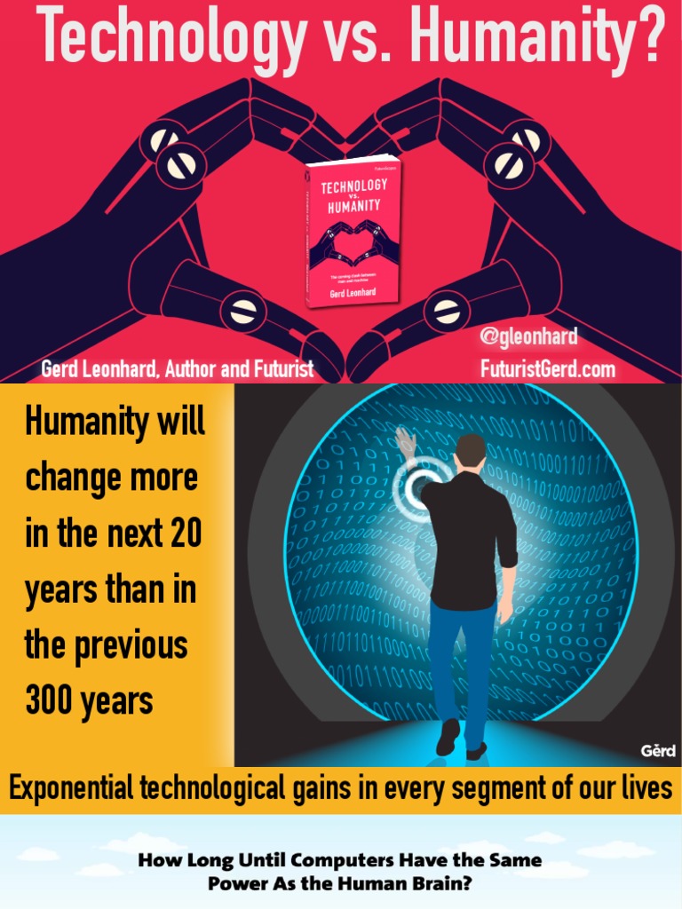 Technology-versus-humanity-futurist-gerd-leonhard-book-event-London | PDF | Automation | Computing