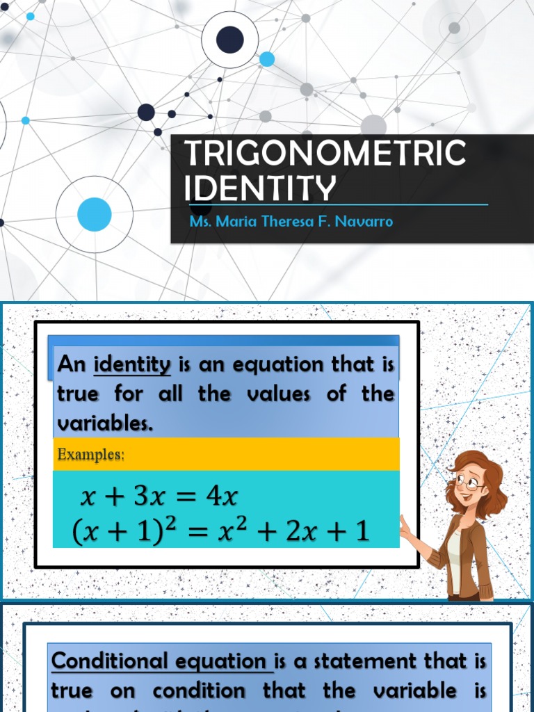 Lesson 13-Trigonometric Identities | PDF | Trigonometric Functions | Complex Analysis