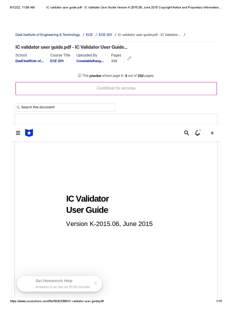 IC Validator User Guide: Version K-2015.06, June 2015 | PDF | Proprietary Software | License