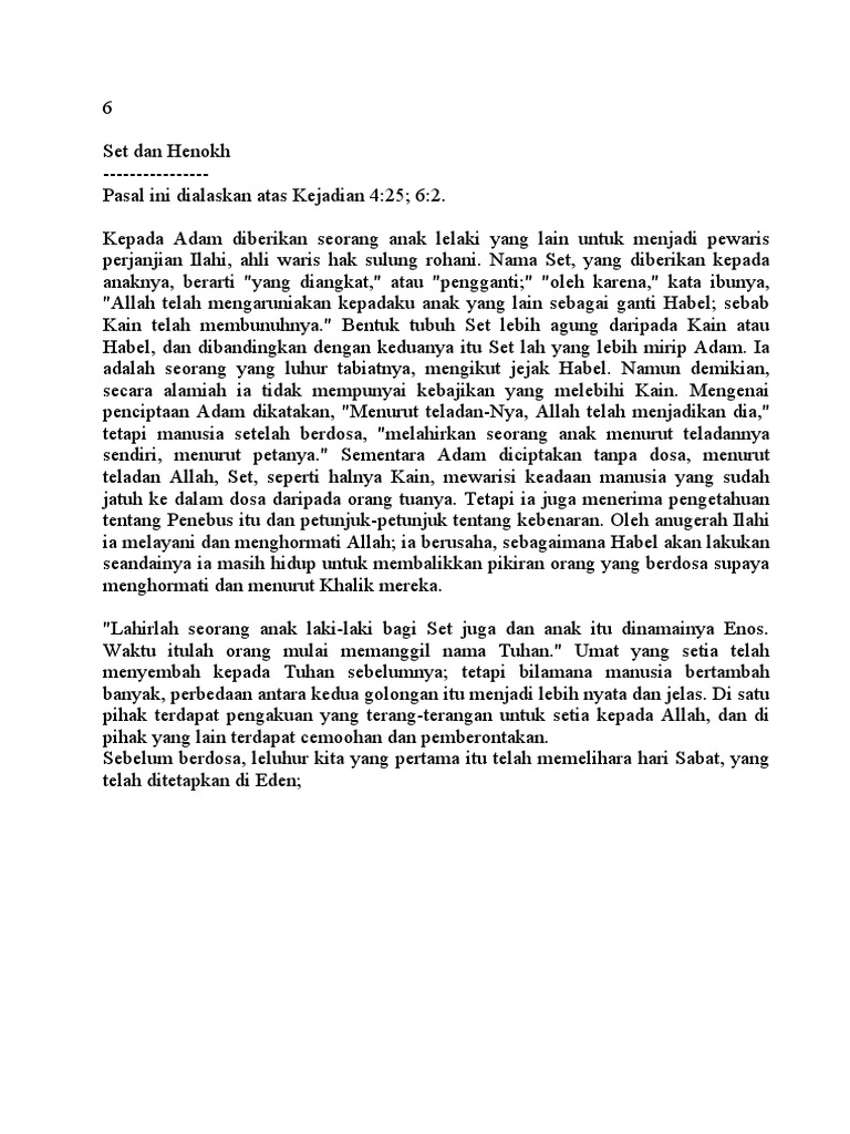 Set dan Keturunan dalam Alkitab | PDF | Agama & Spiritualitas