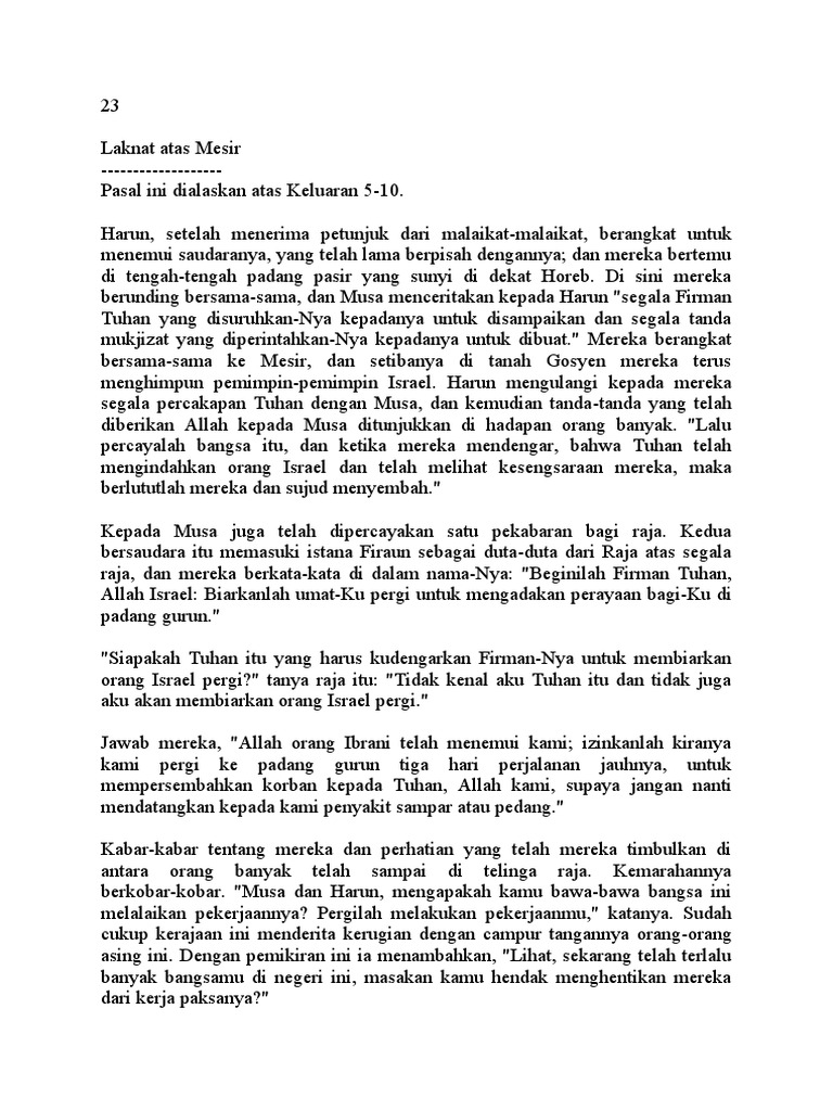 23.laknat Atas Mesir | PDF