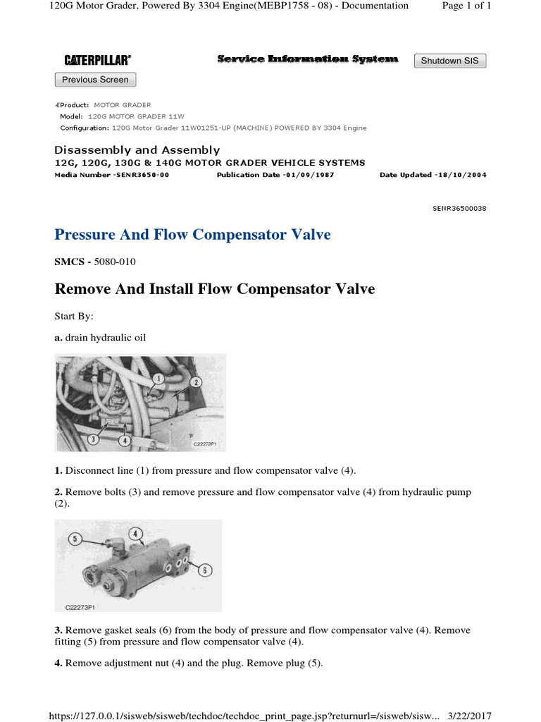 Pressure and Flow Compensator Valve 120G | PDF | Computers
