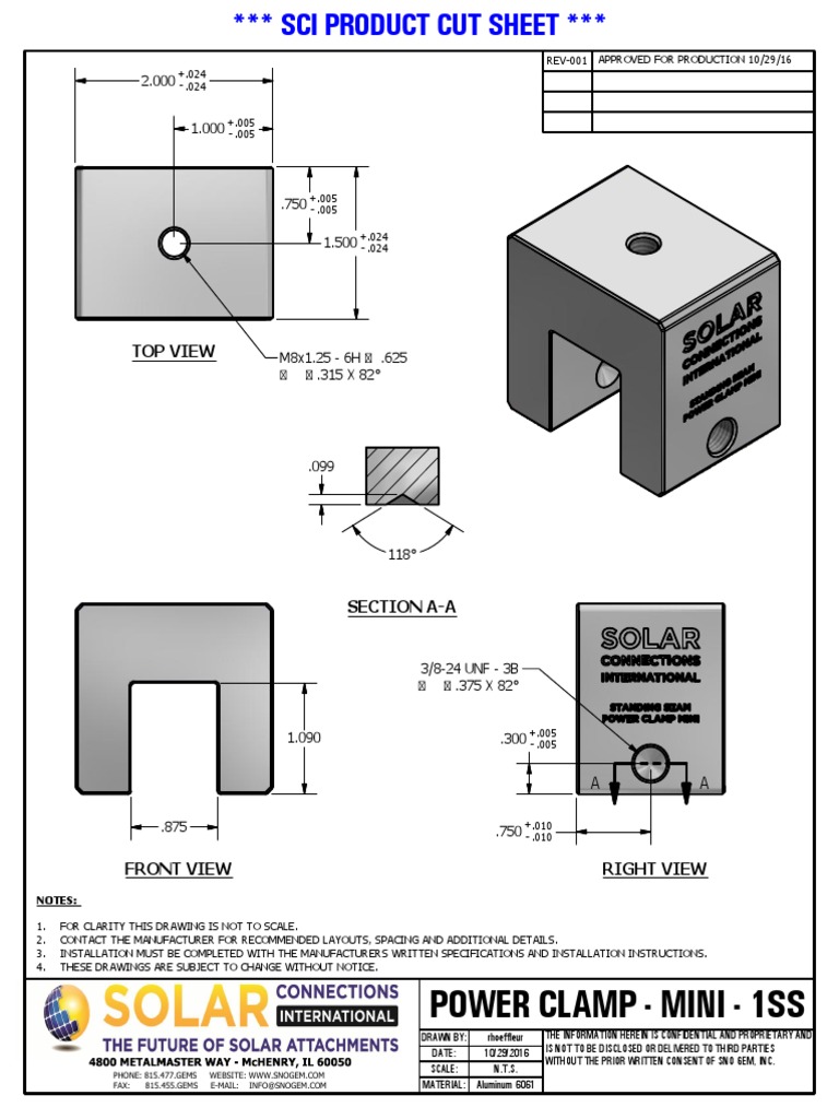 SCI product cut sheet | PDF