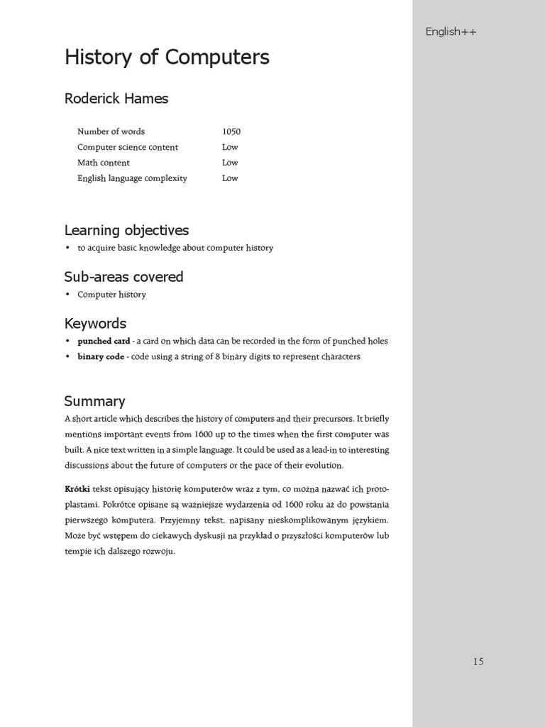 A Brief History of Early Computers: From Abacuses to the Invention of ...