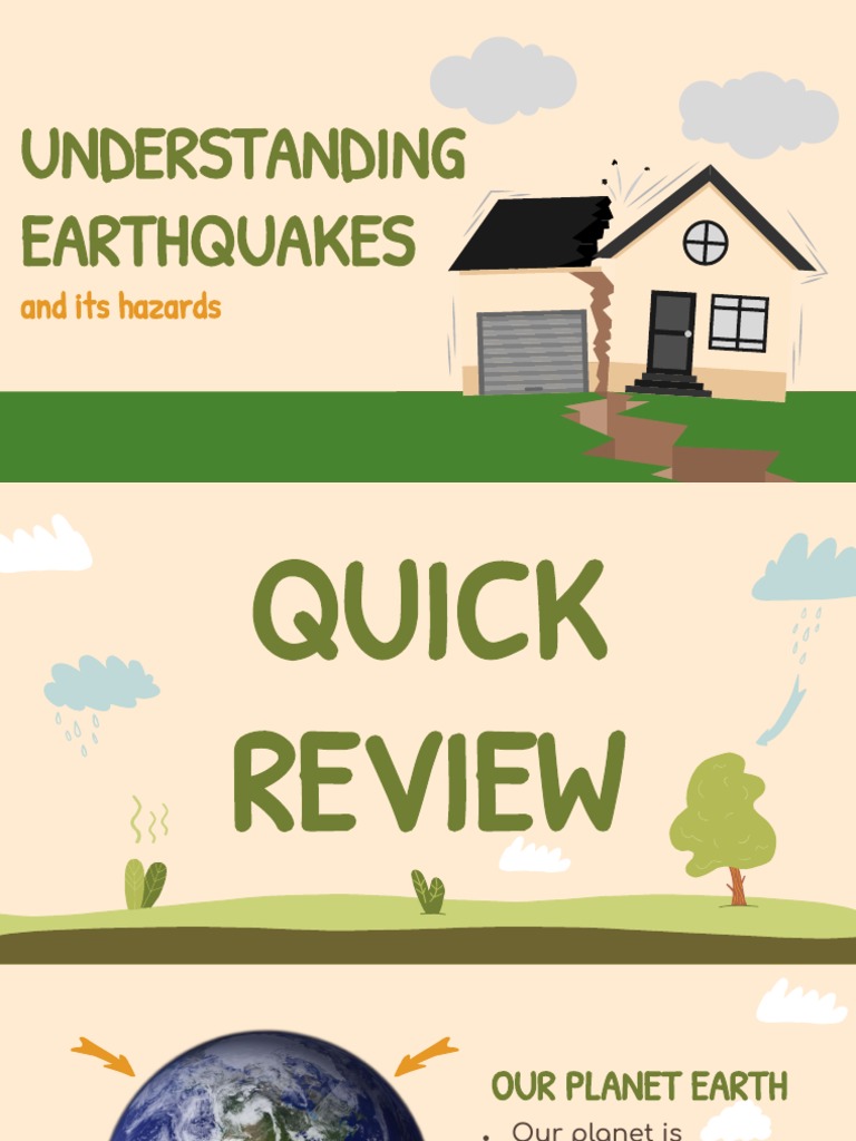 Earthquake Hazards and Safety Guide | PDF | Earthquakes | Tsunami