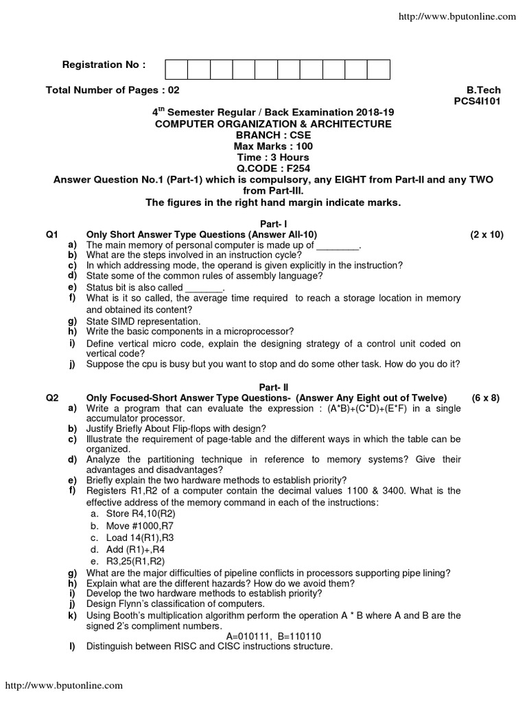 Bput Coa | Download Free PDF | Cpu Cache | Central Processing Unit