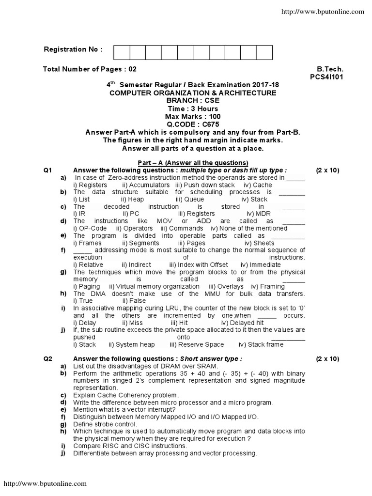 COA (17 18) Part 1 | PDF | Cpu Cache | Electrical Engineering