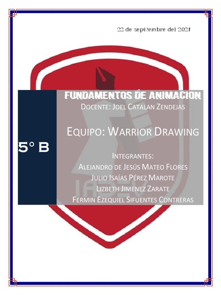 Animatica - Warriors Drawing | PDF