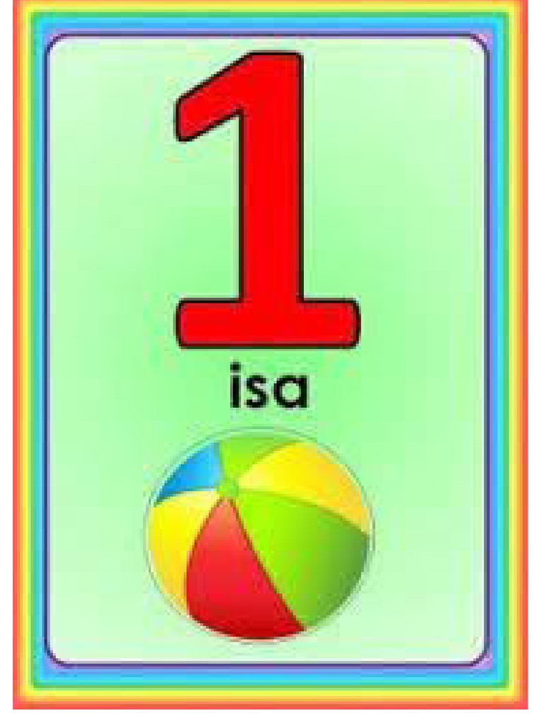 Mga Bilang 1 10 | PDF