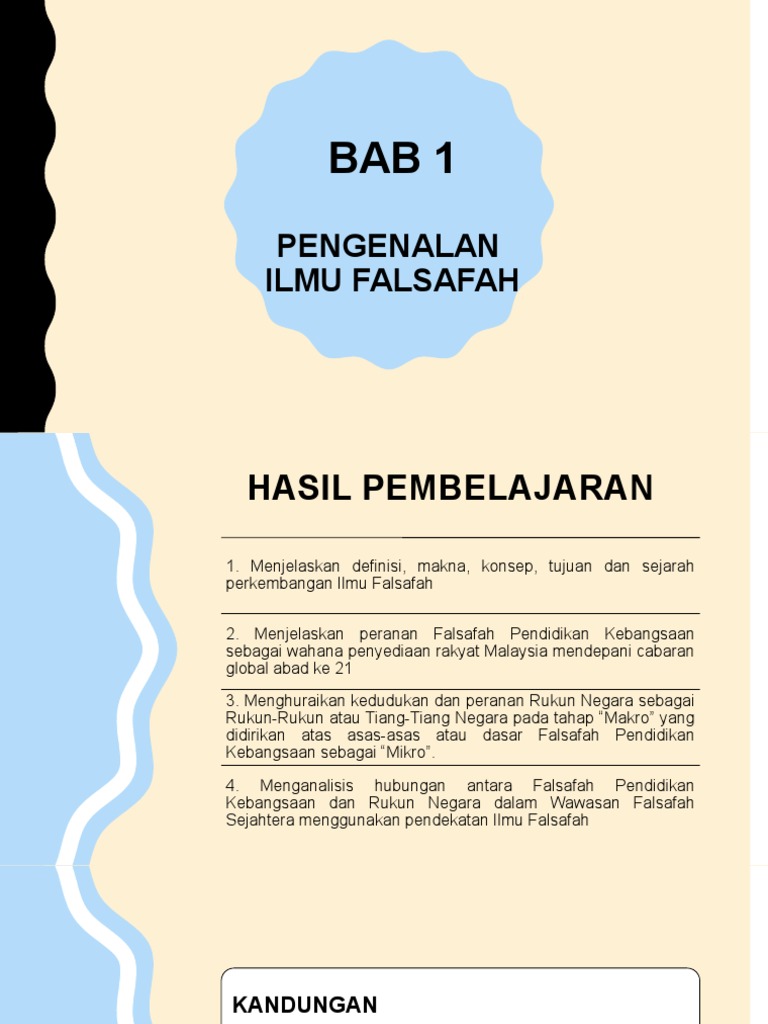 Bab 1 Pengenalan Ilmu Falsafah | PDF