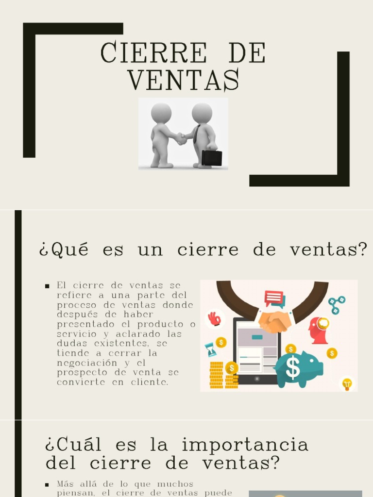 .Cierre de Ventas | PDF | Cliente | Business