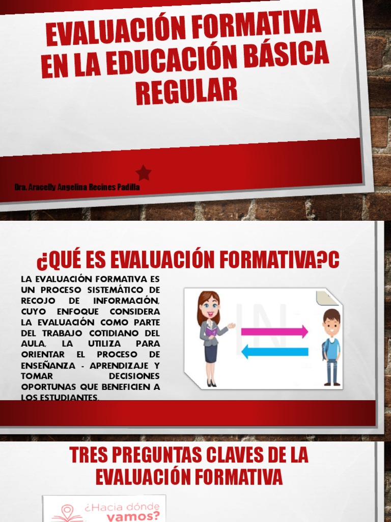 Evaluación Formativa para Ebr | PDF | Evaluación | Aprendizaje