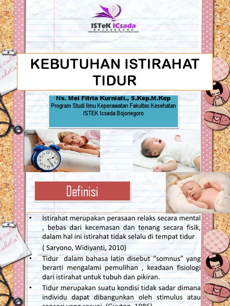 Konsep Istirahat Tidur 2022 | PDF