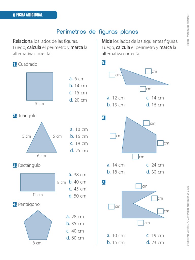 FA - 92-153 Perímetros de Figuras Planas | PDF | Hogar, jardinería y ...