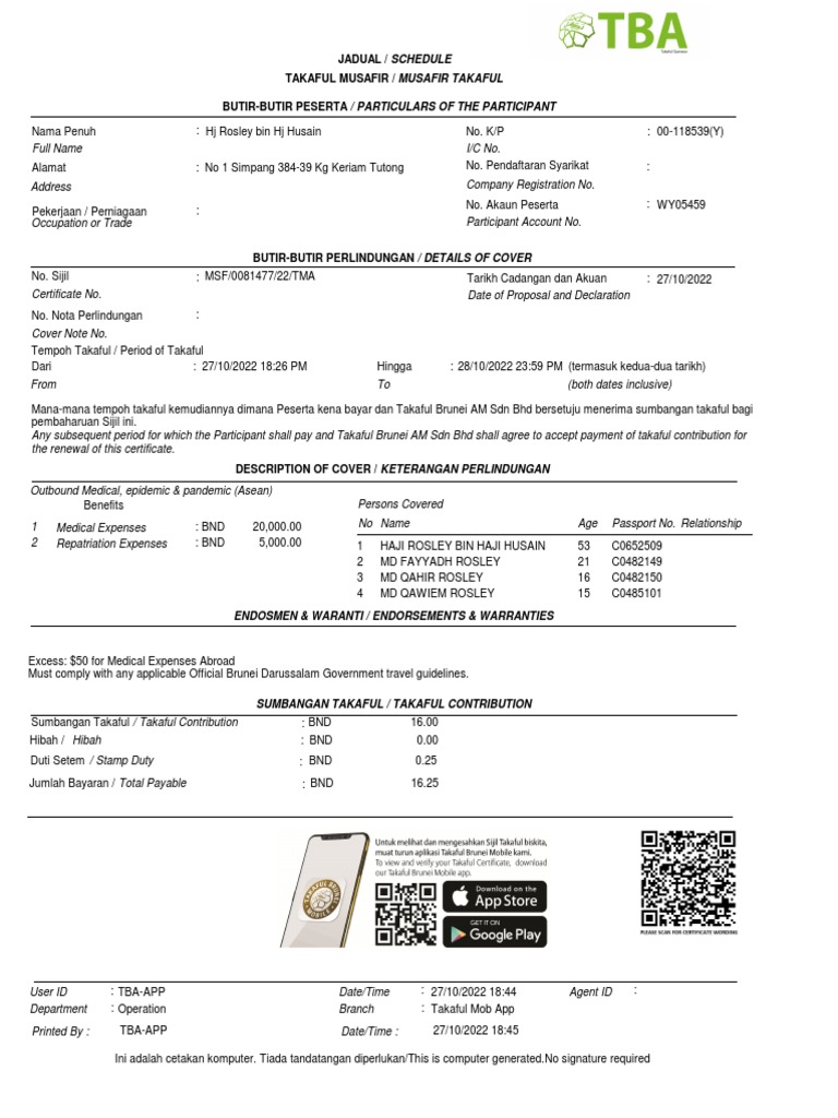 MSF008147722TMA Certificate | PDF | Government And Personhood