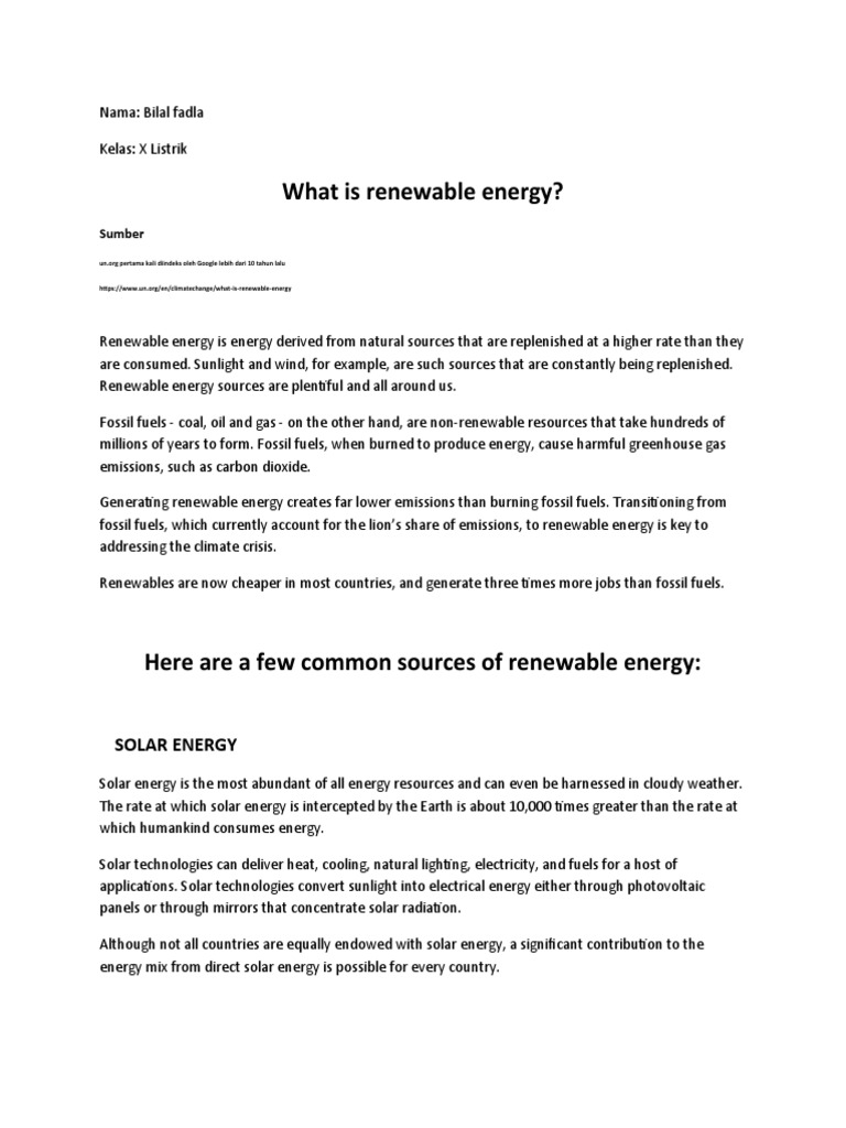Renewable Energy | PDF | Renewable Energy | Biomass