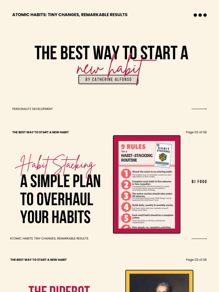 The Best Way To Start A New Habit | PDF