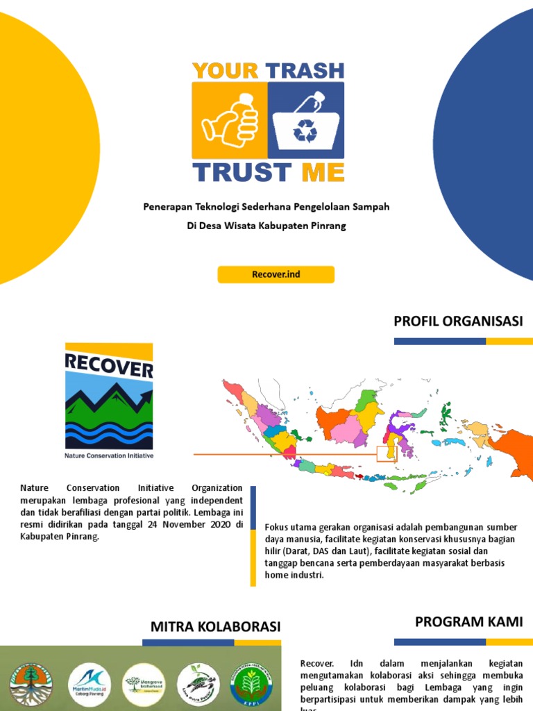 Proposal Kegiatan (Your Trash and Trust Me) Penerapan Teknologi Tepat Guna Dalam Pengelolaan ...