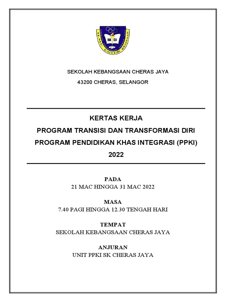 Program Transisi PPKI SK Cheras Jaya | PDF | Karier & Perkembangan | Bisnis