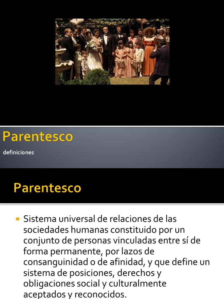 Definición de Parentesco | PDF | Parentesco | Rituales