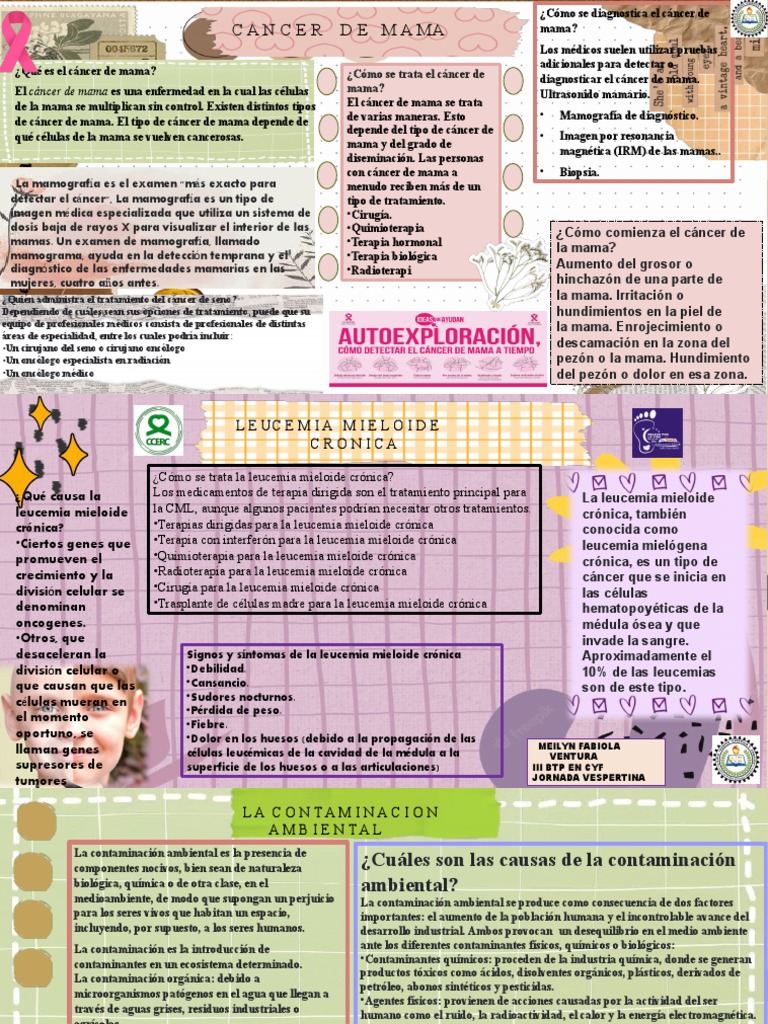 Meilyn Fabiola Ventura. Murales Digitales | PDF | Cáncer de mama | Leucemia