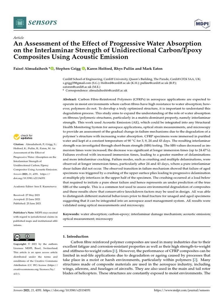 48 Ud and Acoustic Emission | PDF | Composite Material | Polymers