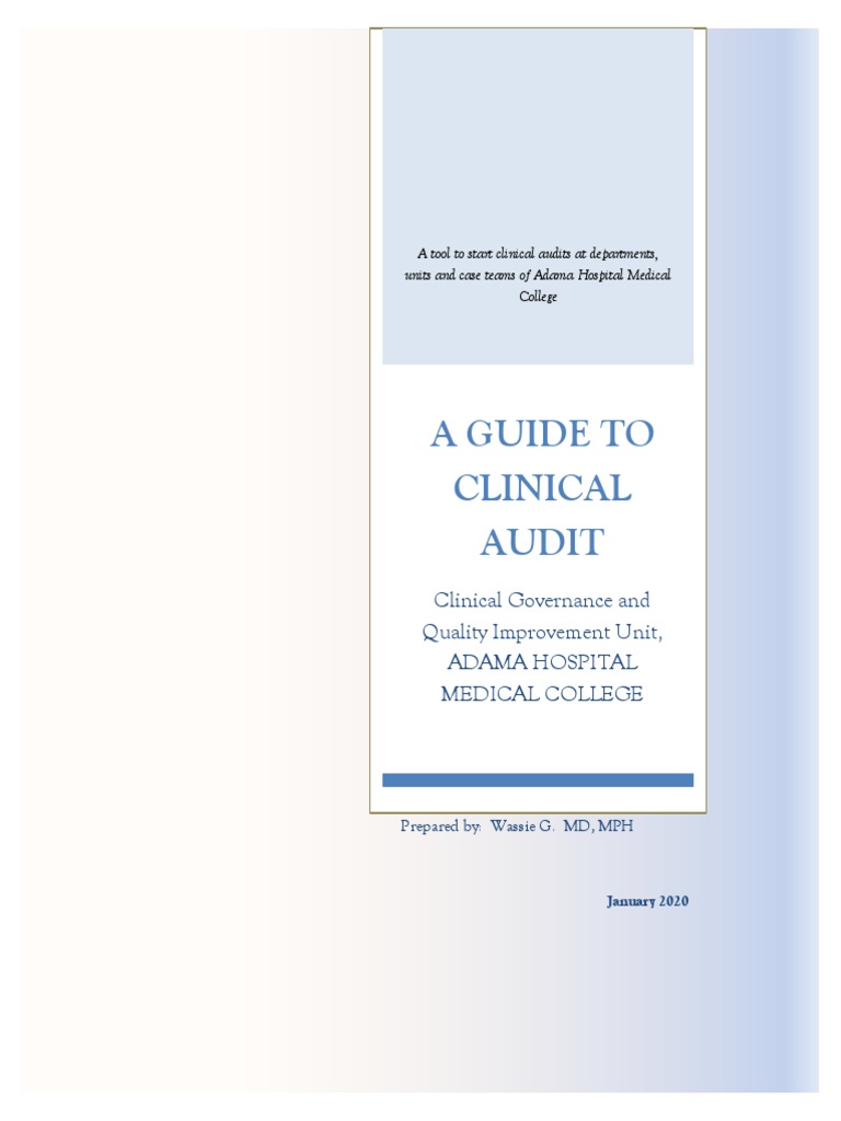 Clinical Audit Guide | PDF | Audit | Health Care