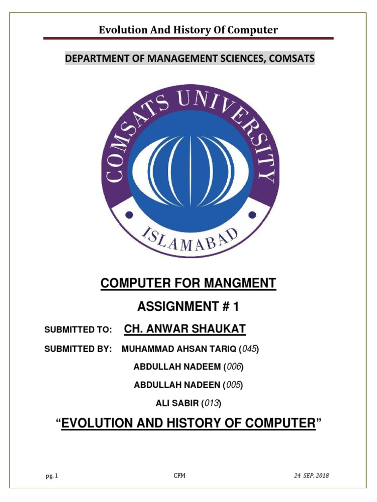 Ahsan Tariq Assignment | PDF | Integrated Circuit | Personal Digital ...