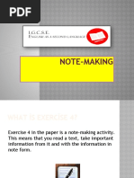 Note - Making and Summarising PPT 1 | PDF | Grammar | Linguistics
