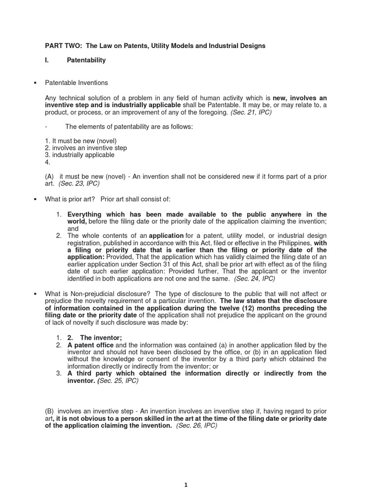 Patent Law Discussion | PDF | Glossary Of Patent Law Terms | Patent