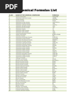 Chemical Substance Formula: List of Chemical Substances With Formulae ...
