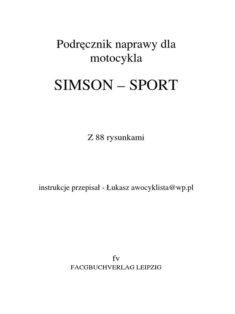 Awo Simson Sport | PDF